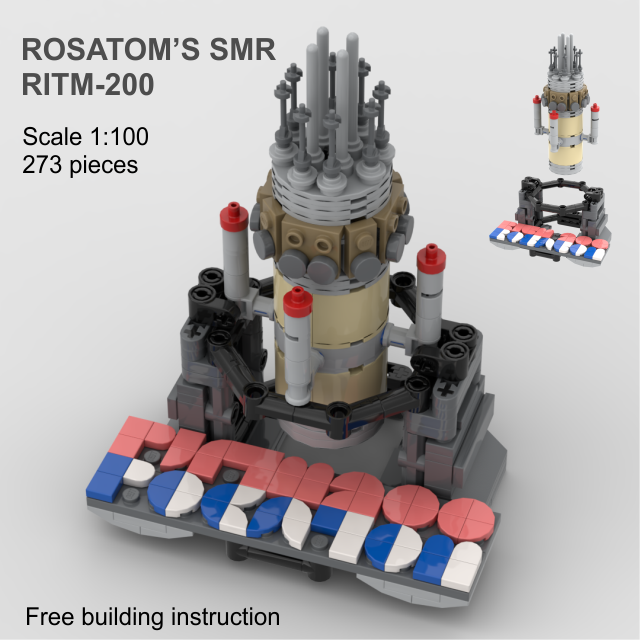 Rosatom's SMR RITM-200 (small modular reactor) (MOC-98660) - LEGO MOC ...