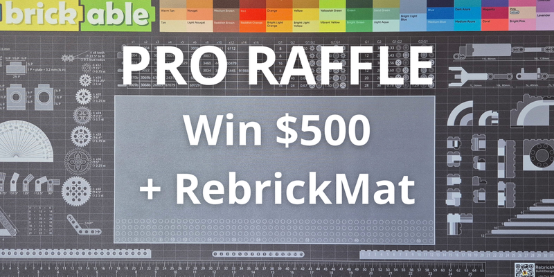 Pro Plan Raffle - Win $500 + RebrickMat | Rebrickable - Build with LEGO