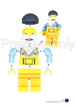 LEGO MOC Maxi Figure Fisherman by Bricksculpture.net | Rebrickable ...