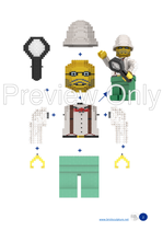 LEGO MOC Maxi Figure Botanist with magnifying glass by Bricksculpture ...