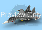 LEGO MOC Sukhoi SU-27 | SU-35 - 1:70 Scale by DarthDesigner | Rebrickable - Build with LEGO