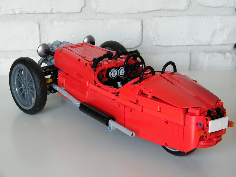 Lego Moc Morgan Three Wheeler By Nico71 Rebrickable Build With Lego