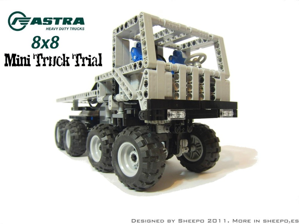 LEGO MOC Astra 8x8 Mini Truck Trial by Sheepo | Rebrickable - Build ...