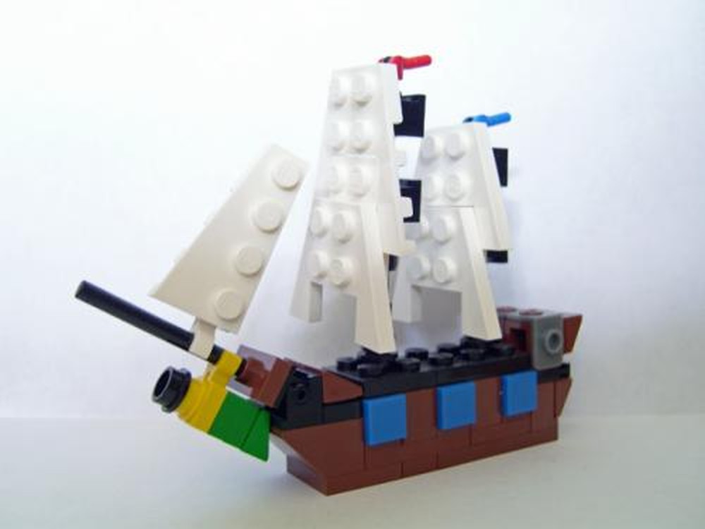 Lego Moc Micro Sailship By Workfromtheheart Rebrickable Build With Lego