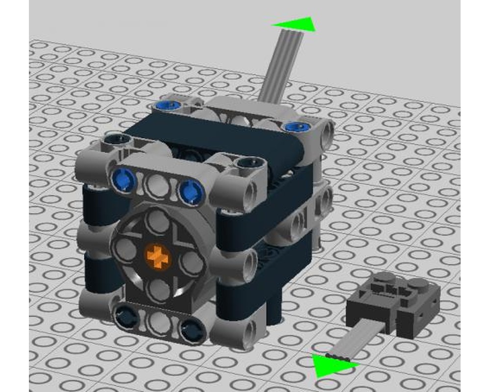 LEGO MOC XL Adapter Housing For M Motor by Purge | Rebrickable - Build ...
