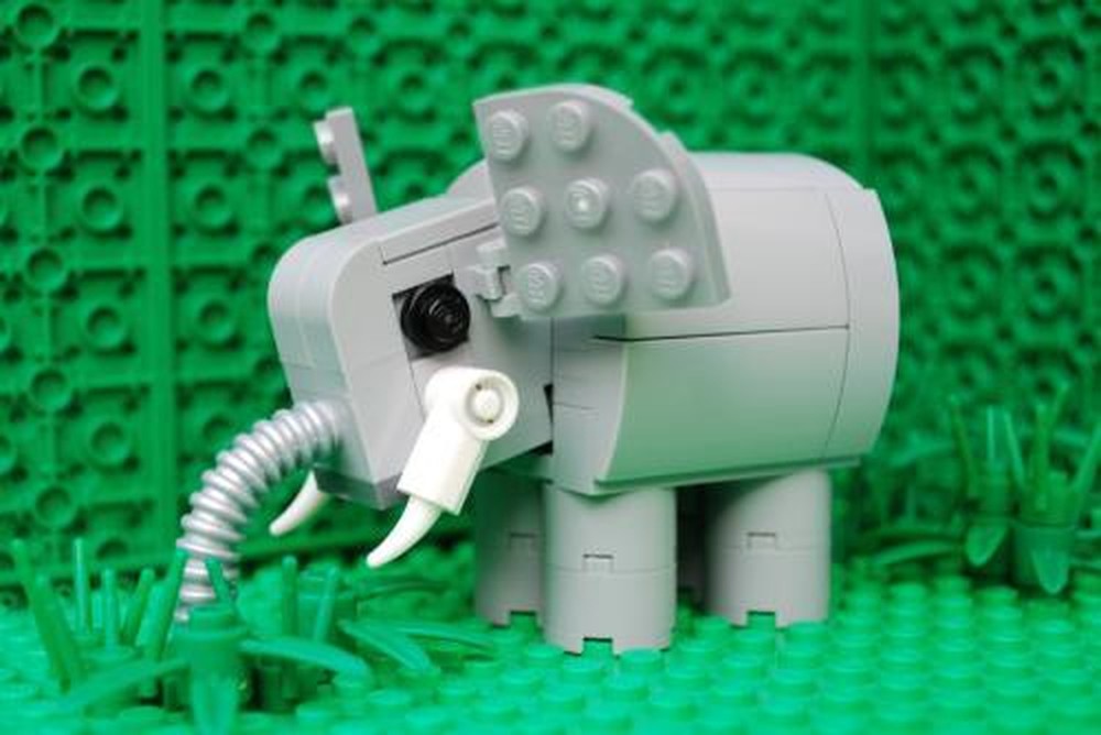LEGO MOC Elephant by Schwallex | Rebrickable - Build with LEGO