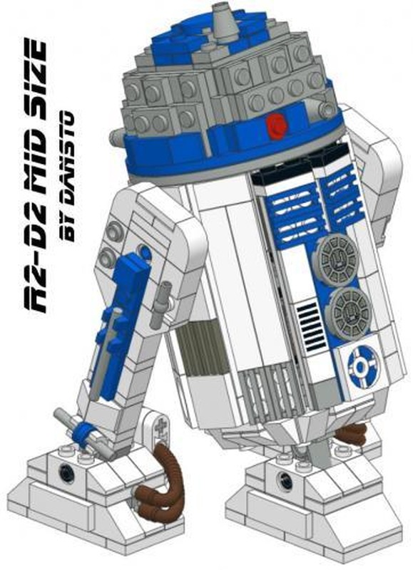 LEGO MOC R2-D2 mid size by DanSto | Rebrickable - Build with LEGO