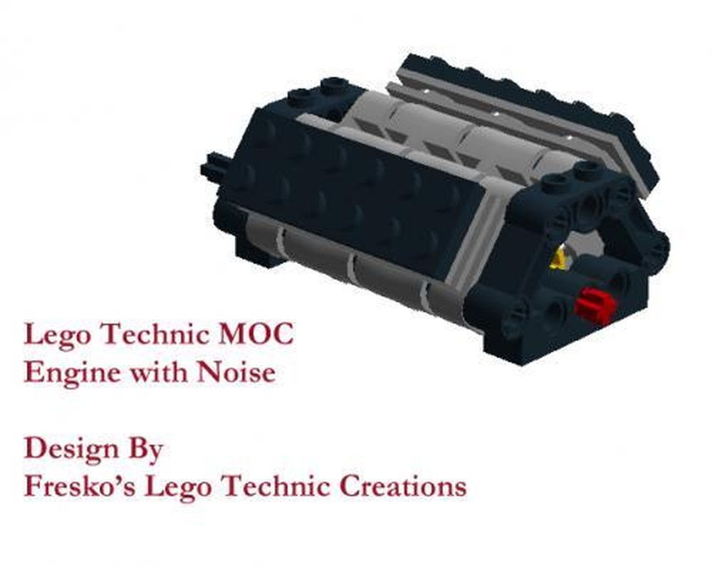 LEGO MOC V6 Engine with noise by Fresko | Rebrickable - Build with LEGO