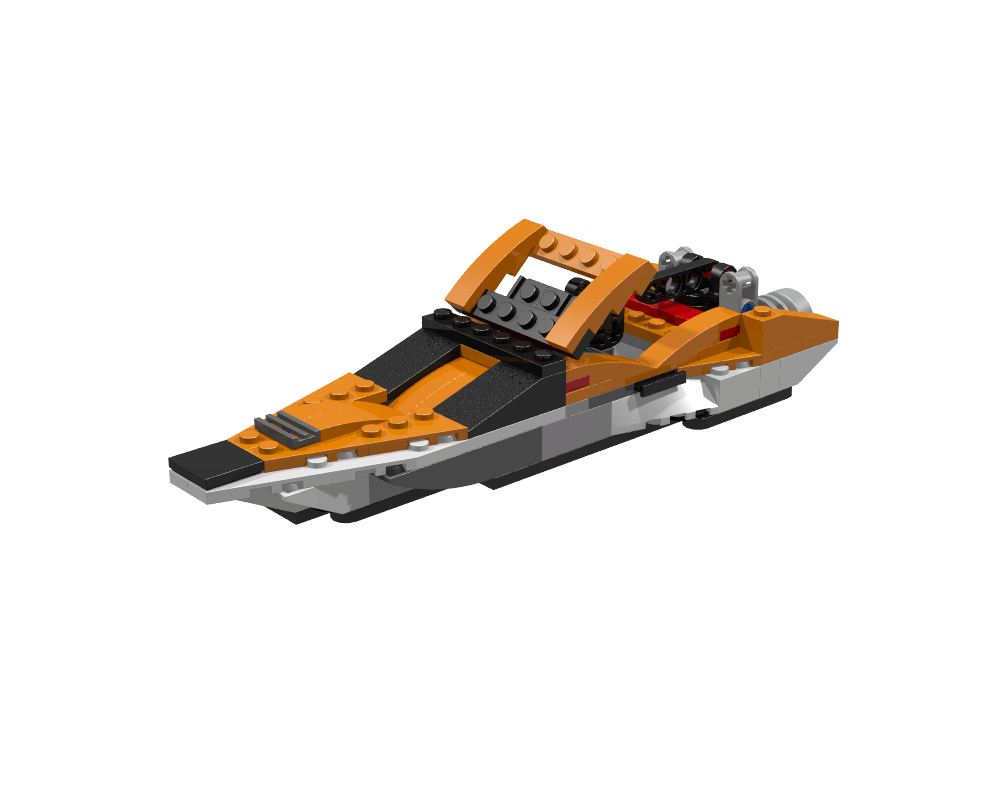 LEGO MOC 7345 Speedboat by Nequmodiva | Rebrickable - Build with LEGO