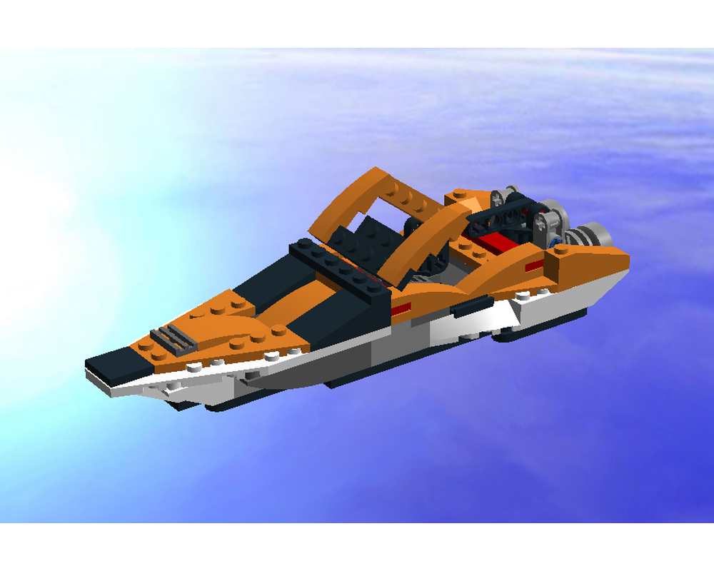 LEGO MOC 7345 Speedboat by Nequmodiva | Rebrickable - Build with LEGO