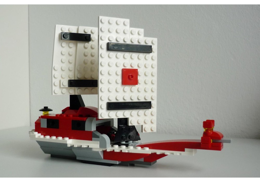 LEGO MOC 7292 Asian Sailboat by Nequmodiva | Rebrickable - Build with LEGO