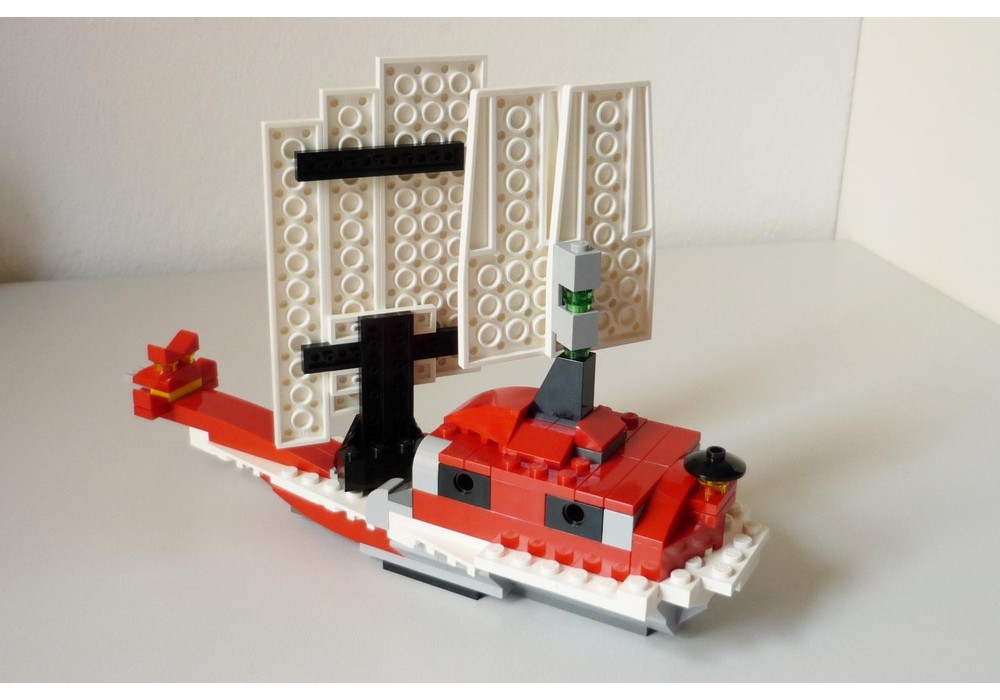 LEGO MOC 7292 Asian Sailboat by Nequmodiva | Rebrickable - Build with LEGO