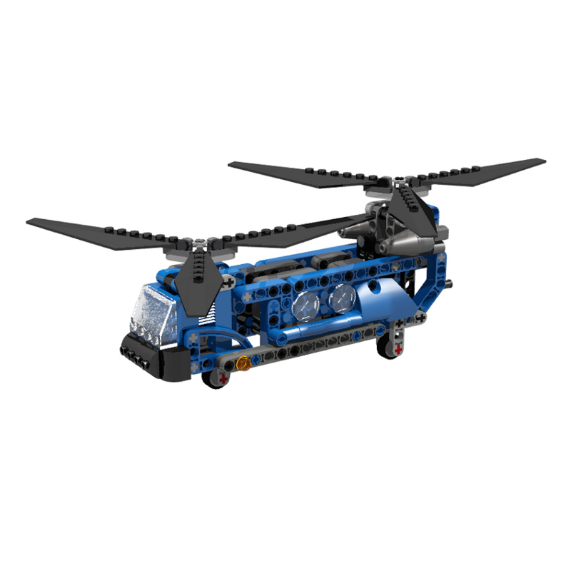 LEGO MOC Blue Chinook by Nequmodiva | Rebrickable - Build with LEGO