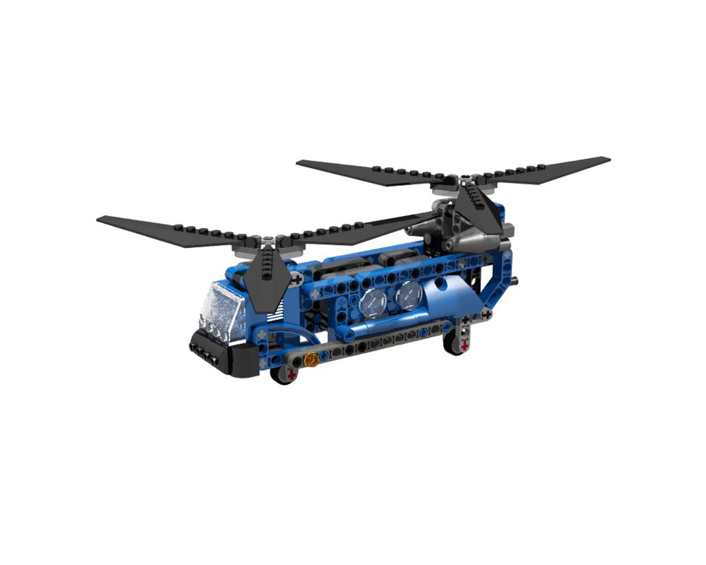 LEGO MOC Blue Chinook by Nequmodiva | Rebrickable - Build with LEGO