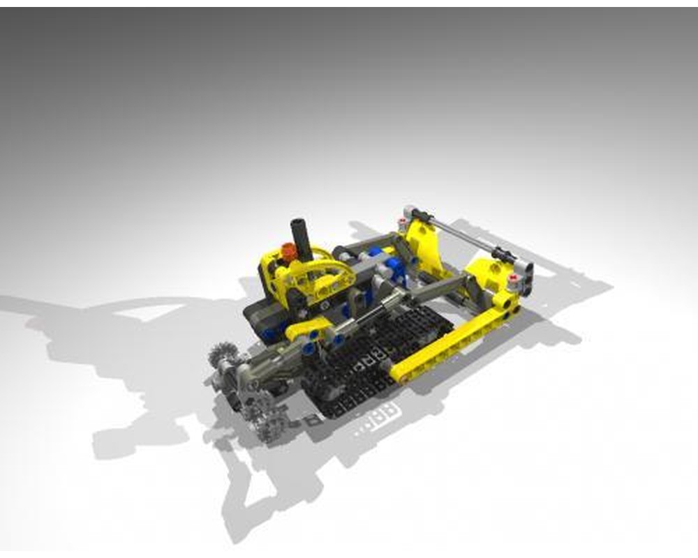 Lego Moc 0904 Mini Bulldozer Technic Model Construction 2011