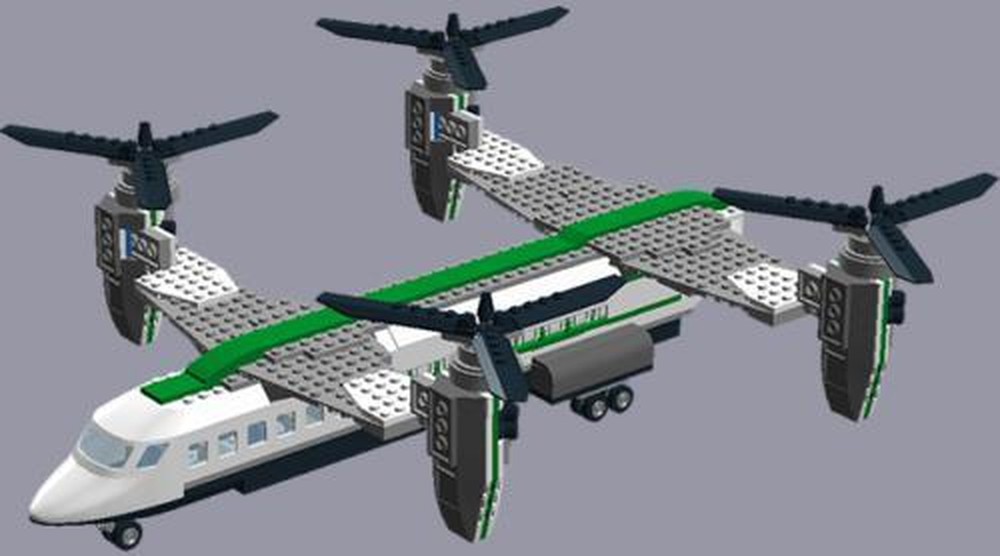 LEGO MOC Quad Tilt Rotor (QTR) by conv-longatom | Rebrickable - Build ...
