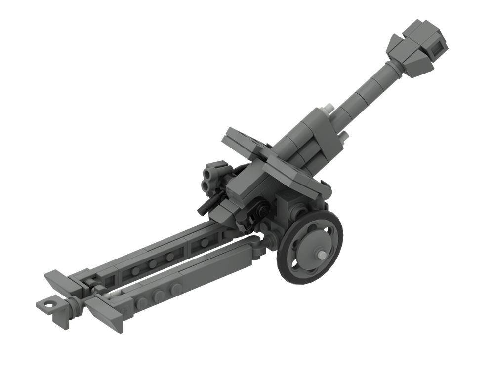 Lego Moc 152mm Howitzer M1943 D 1 By Brawngp94 Rebrickable Build
