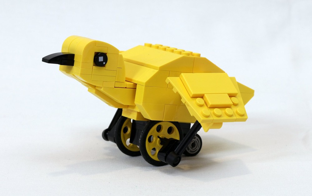 LEGO MOC Duckling Pull Toy by JKBrickworks | Rebrickable - Build with LEGO