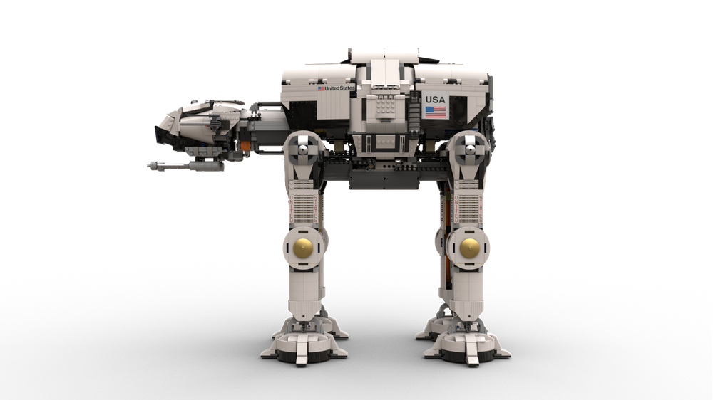 Lego Moc Space Force Lunar Walker At At Inspired Vehicle By