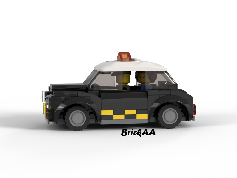 Lego Moc Taxi By Brickaa Rebrickable Build With Lego