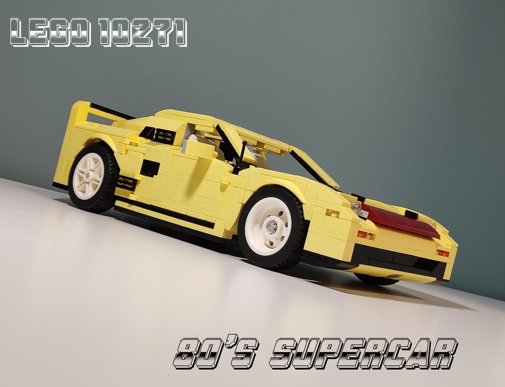 LEGO MOC 10271 80's Supercar by Kirvet | Rebrickable - Build with LEGO