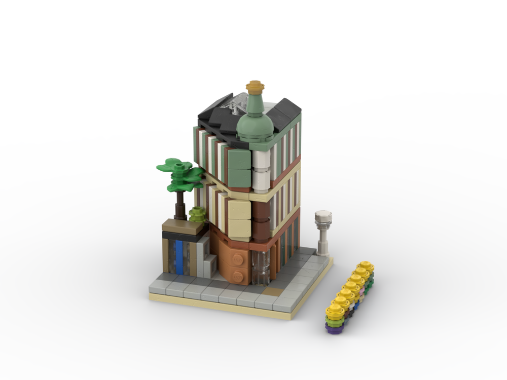 LEGO MOC 10297 mini modular by studsandtubes | Rebrickable - Build with ...