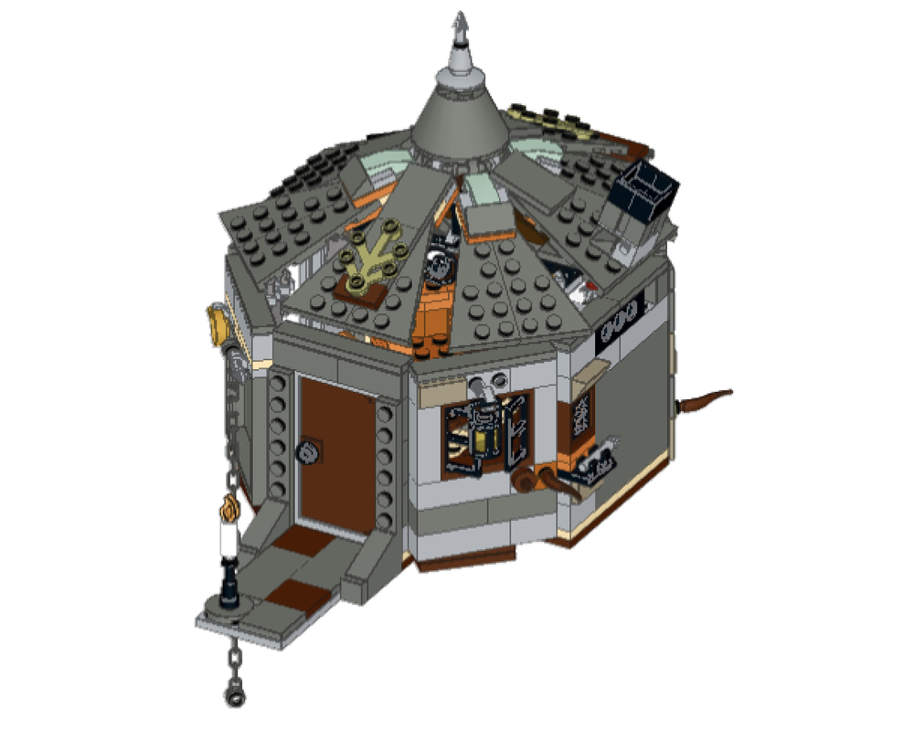 LEGO MOC Hagrids Hut with closed (removable back) by thelegobro33 ...