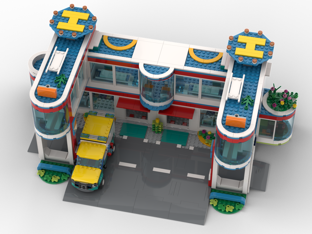 Lego Moc Hospital By Huebre Rebrickable Build With Lego