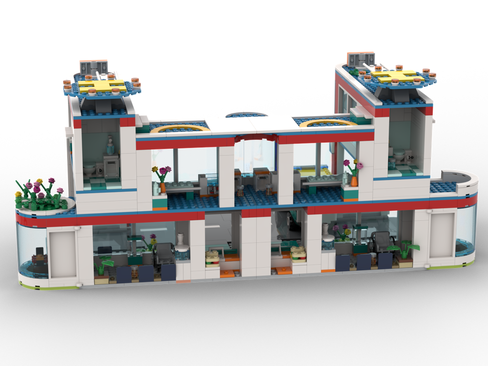 Lego Moc Hospital By Huebre Rebrickable Build With Lego