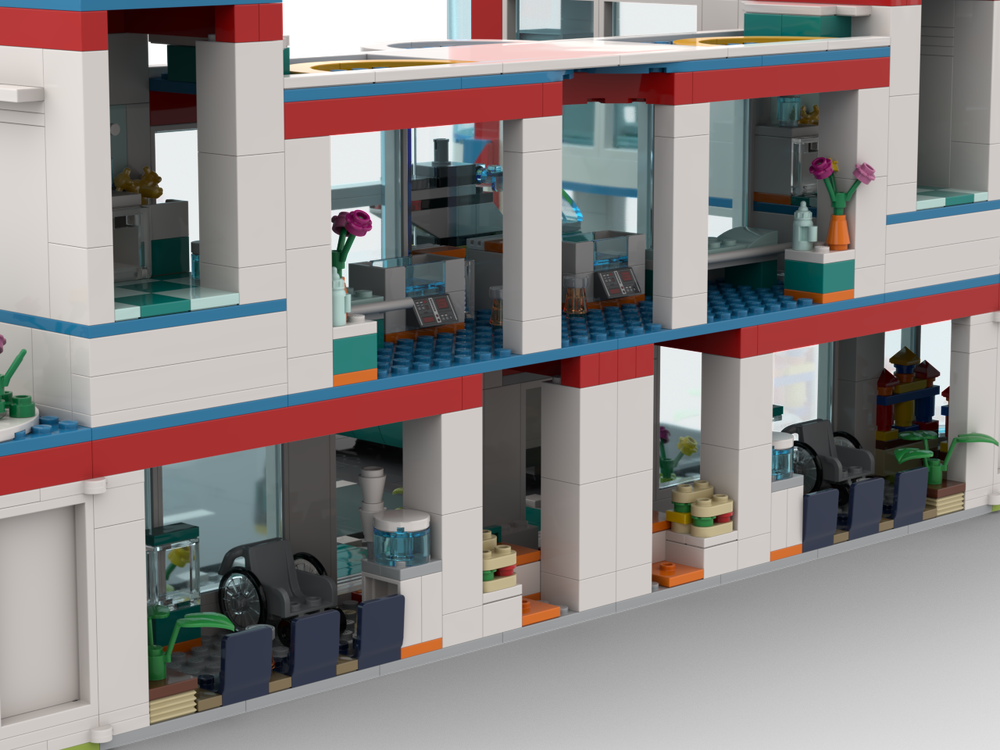 Lego Moc Hospital By Huebre Rebrickable Build With Lego