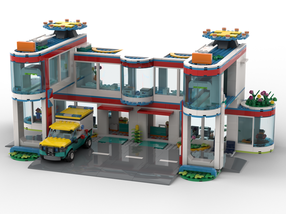 Lego Moc Hospital By Huebre Rebrickable Build With Lego