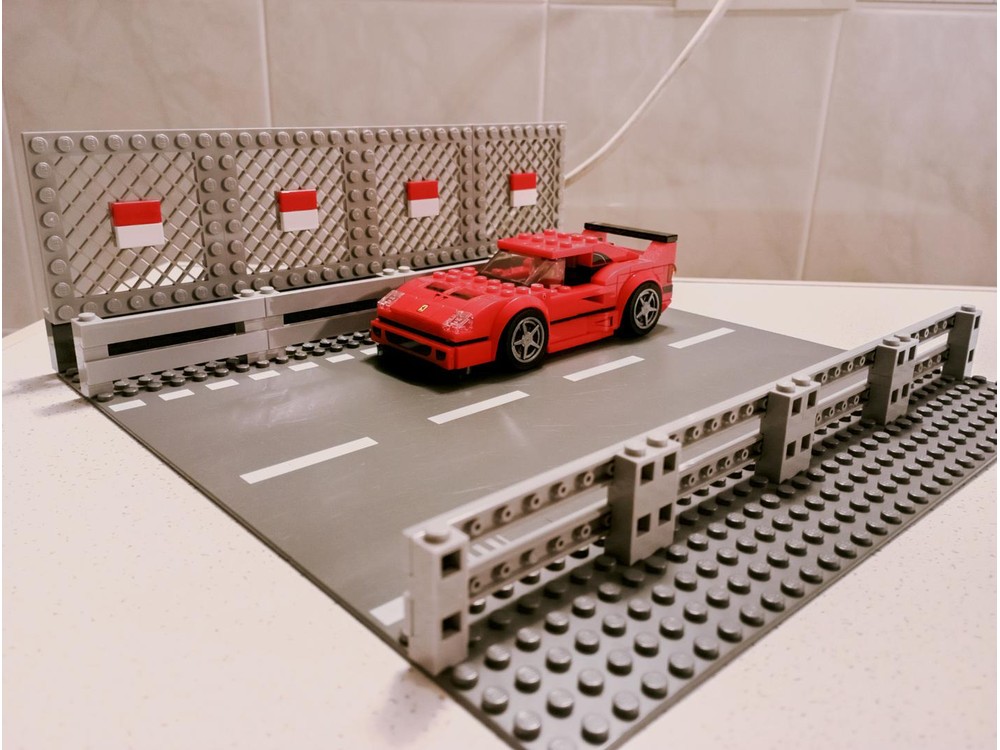 Lego Moc Street Circuit Race Track By Astrofabius Rebrickable Build