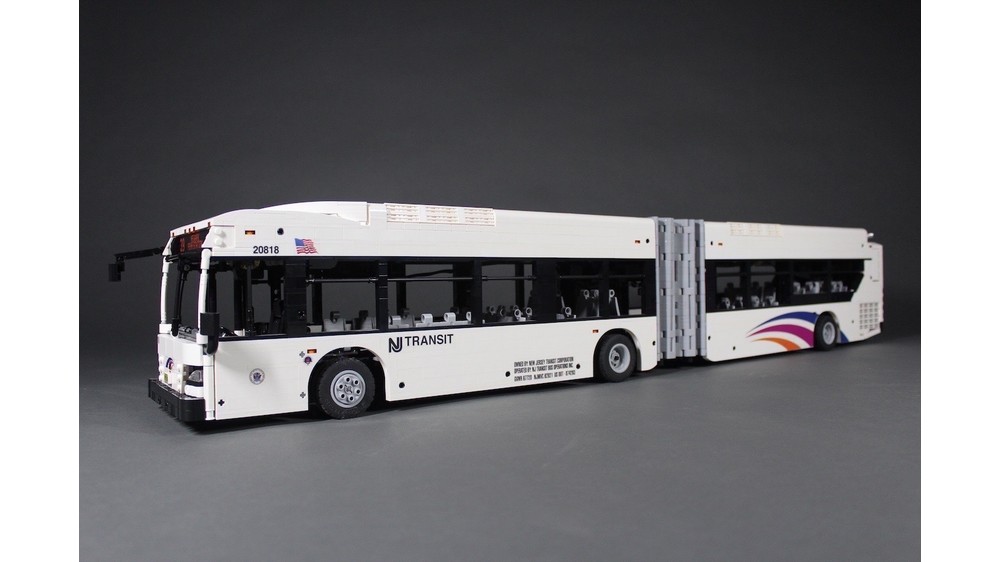 LEGO MOC New Flyer XD60 Articulated Bus by JLiu15 | Rebrickable - Build ...
