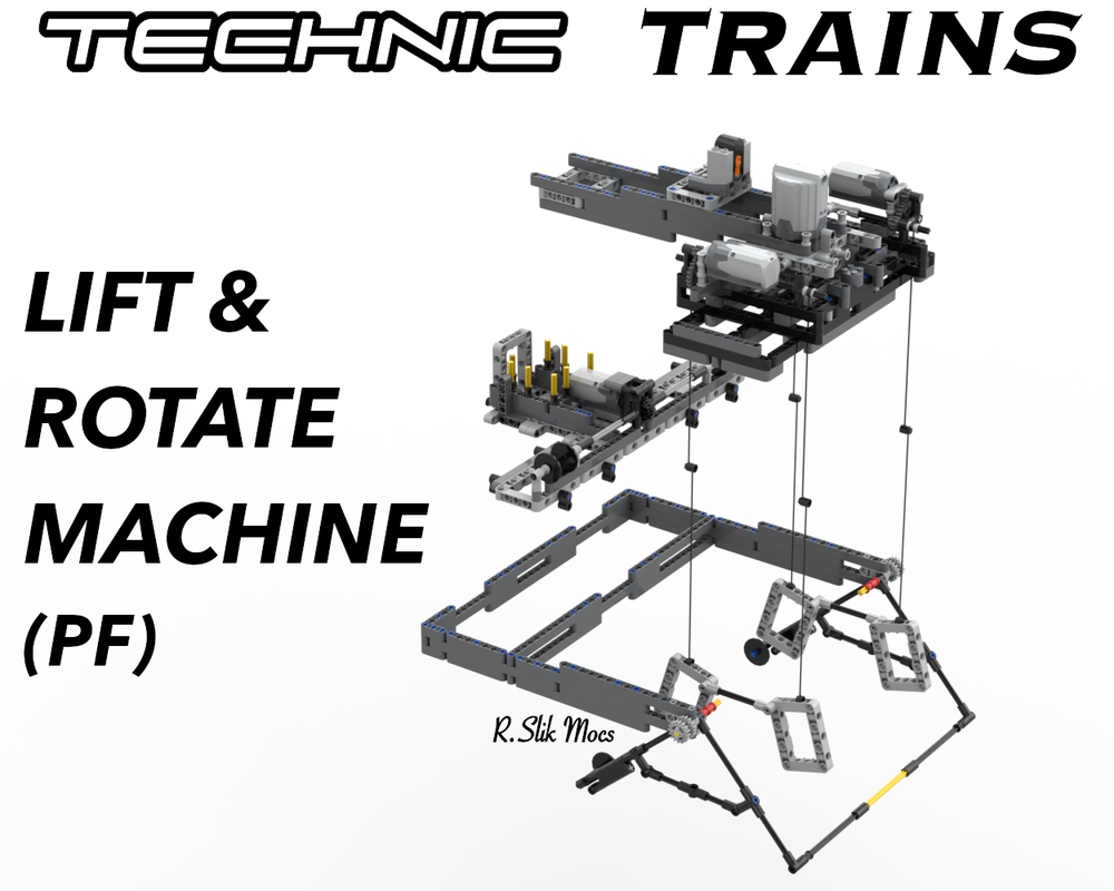 LEGO MOC Technic Trains: Lift & Rotate Machine for Hot Metal Ladle ...