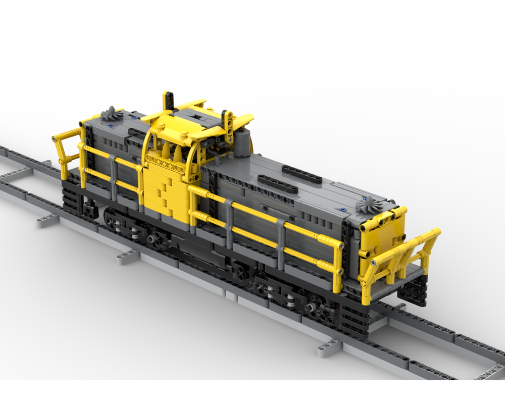 Lego Moc Technic Cargo Loc Power Functions Greyellow By Technic Train