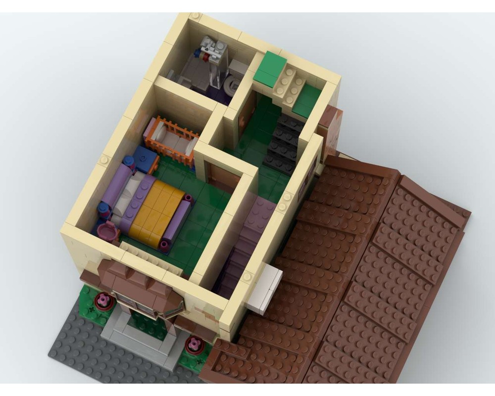 Lego Moc Modular Simpsons House By Just Create Rebrickable Build