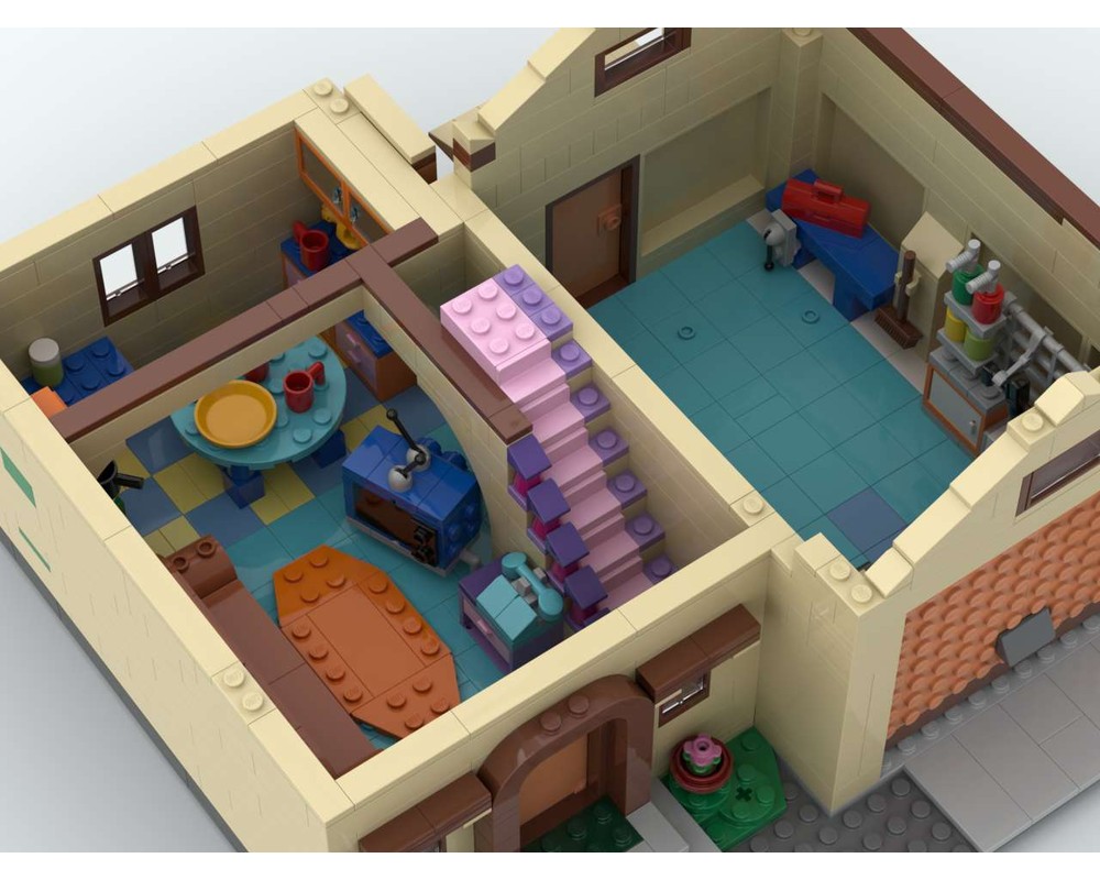 LEGO MOC Modular Simpsons House by Just Create | Rebrickable - Build ...