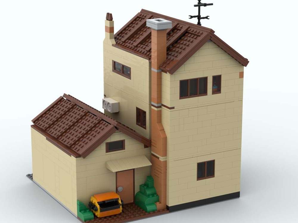 Lego Moc Modular Simpsons House By Just Create Rebrickable Build