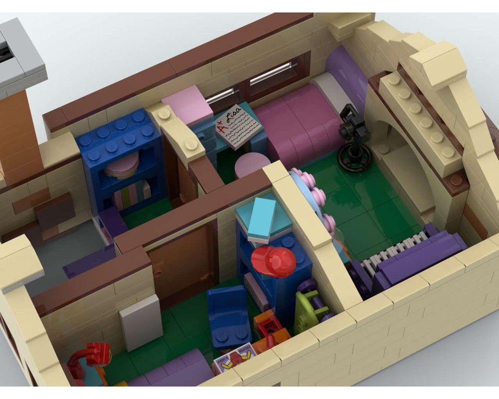 Lego Moc Modular Simpsons House By Just Create Rebrickable Build