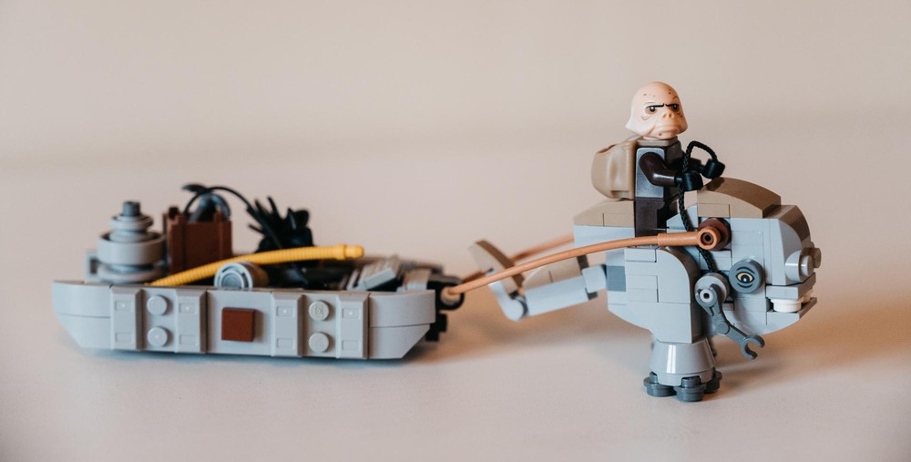 LEGO MOC Kuiil's Blurrg with trailer by mobricker | Rebrickable - Build ...