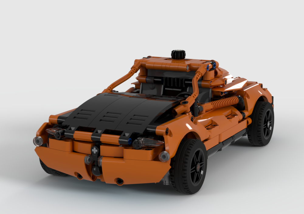 LEGO MOC Muscle Car by Legonid | Rebrickable - Build with LEGO