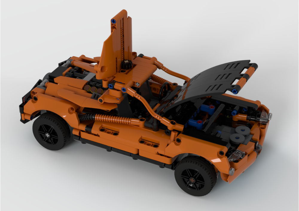 LEGO MOC Muscle Car by Legonid | Rebrickable - Build with LEGO