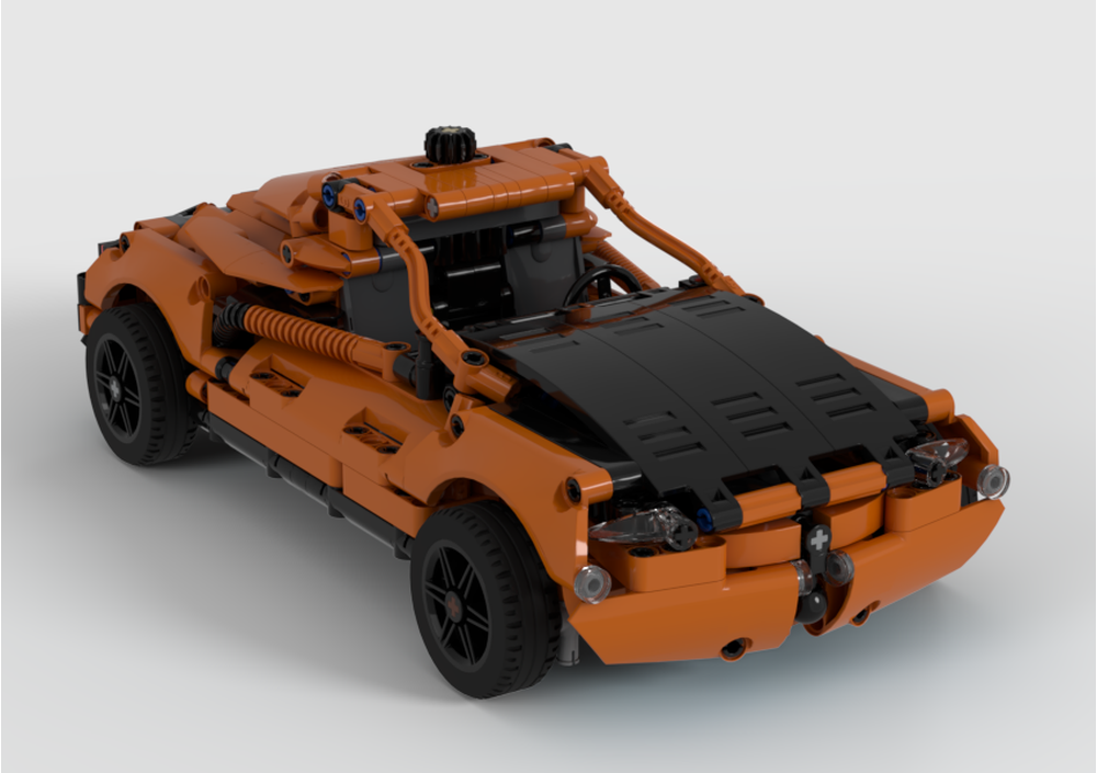 LEGO MOC Muscle Car by Legonid | Rebrickable - Build with LEGO