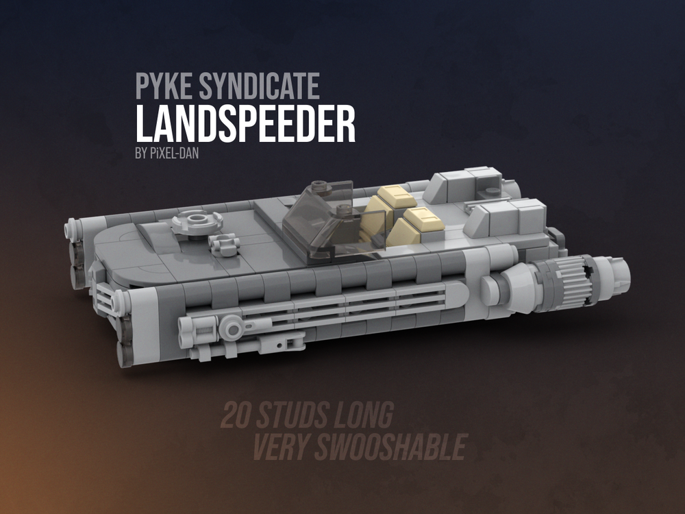 LEGO MOC PiXEL-DANs PYKE SYNDICATE LANDSPEEDER + FREE BONUS (check ...