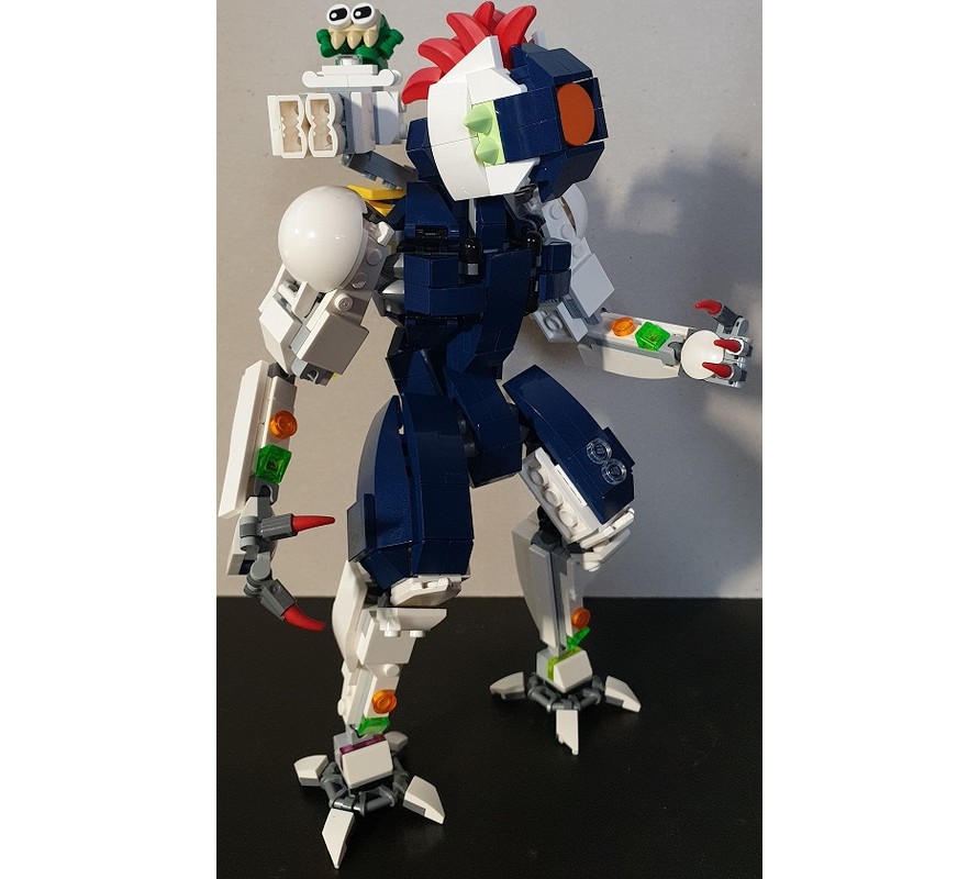 Lego Moc Corrupted Robot By Re Creator Rebrickable Build With Lego