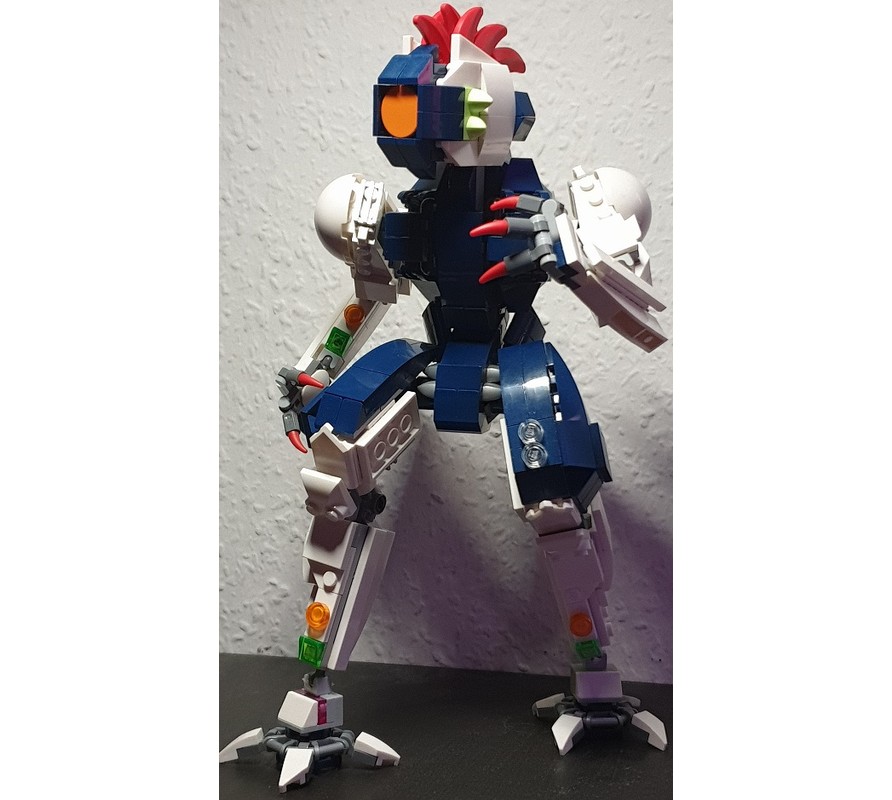 Lego Moc Corrupted Robot By Re Creator Rebrickable Build With Lego