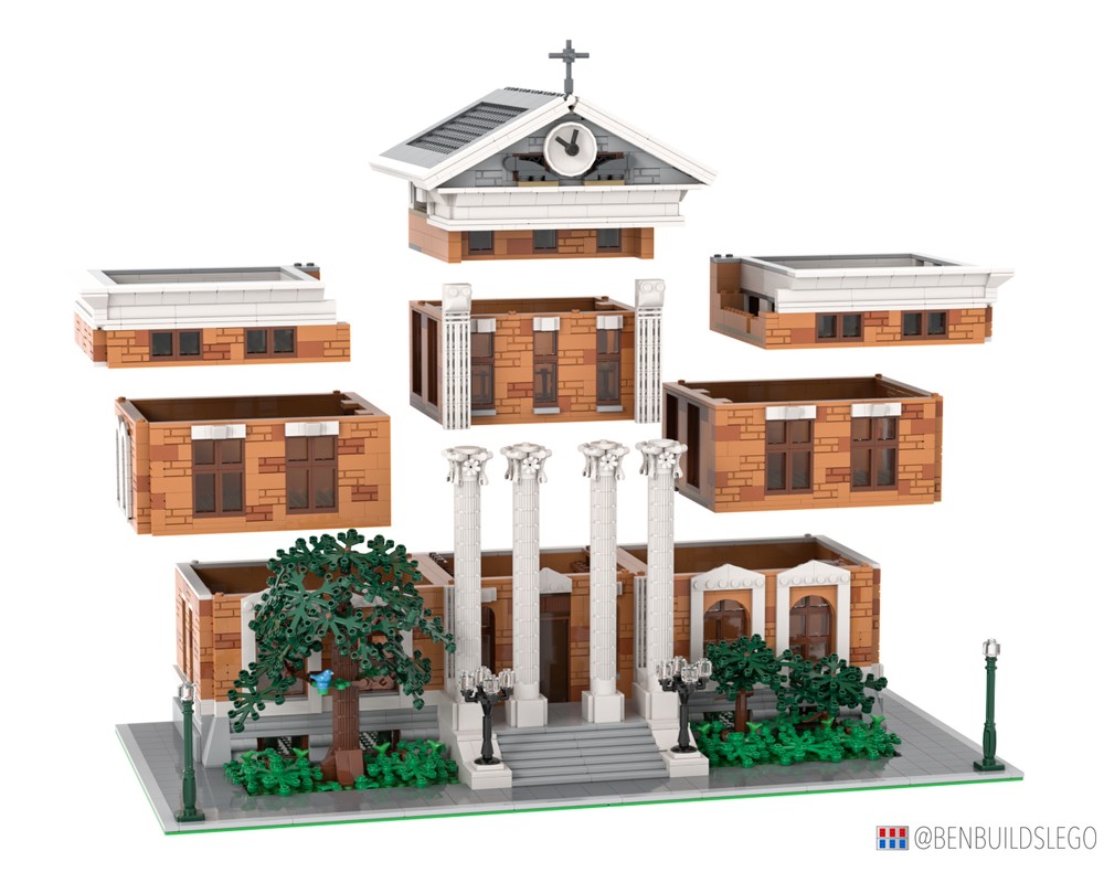 Lego Moc Modular Back To The Future Clock Tower By Benbuildslego