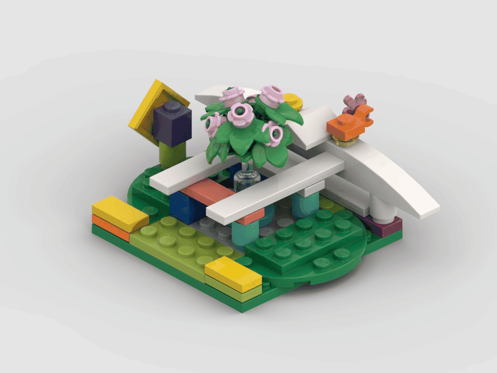 LEGO MOC Little Flower Garden by LegOOMY | Rebrickable - Build with LEGO