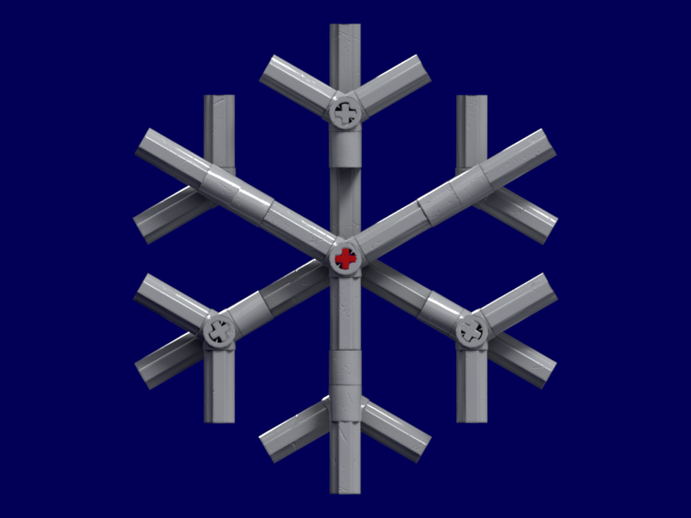 LEGO MOC Snowflake by gentLE GOdfather | Rebrickable - Build with LEGO