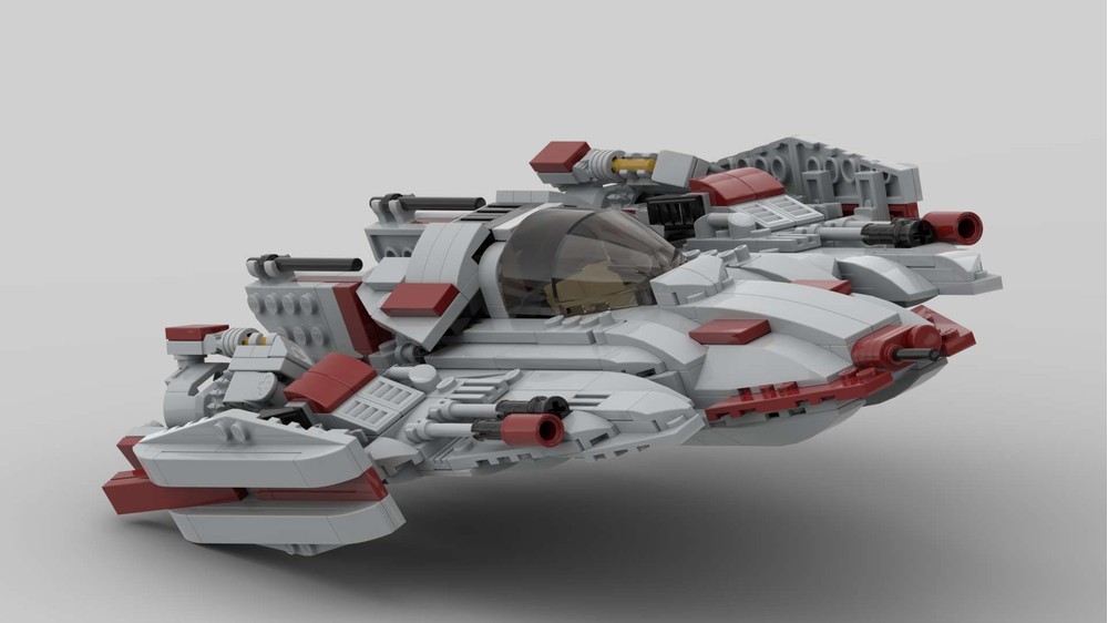LEGO MOC Ares Starfighter by pumluf | Rebrickable - Build with LEGO